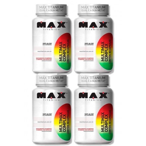 MULTIVITAMINICO MULTIMAX COMPLEX 90 CAPS MAX TITANIUM VITAMINAS E MINERAIS