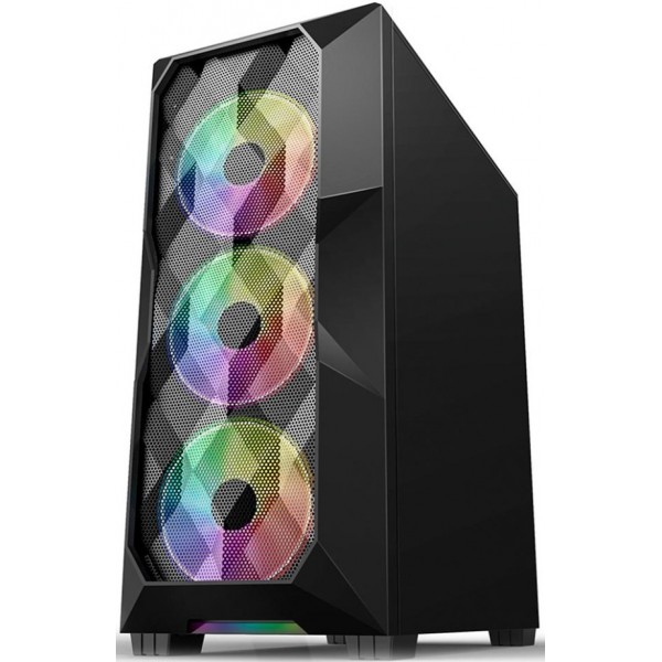 GABINETE GAMER MID ATX TOWER HAYON LATERAL VIDRO C/ COOLER FAN GB1710
